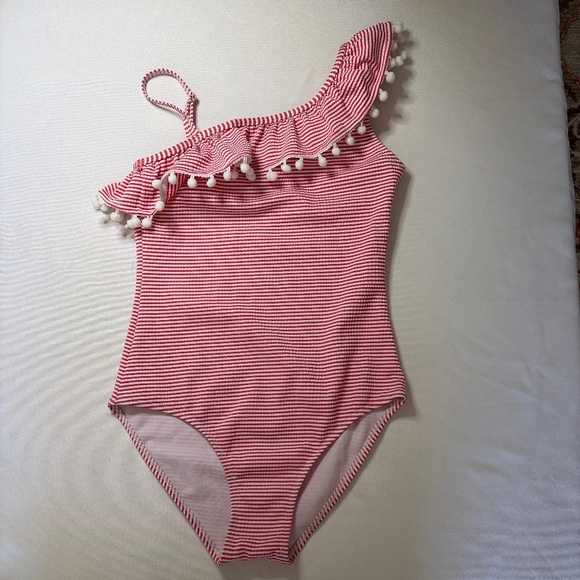 Snapper Rock | Swim | Snapper Rock New Zealand Ruffle With Pompoms ...